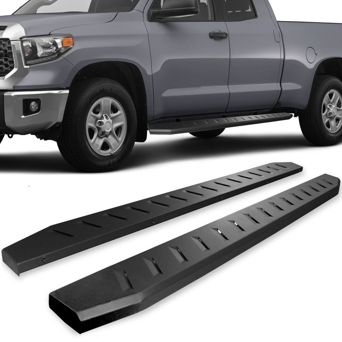 Truck Running Boards Extended Cab 2-Piece 3-Step Running Boards For ...