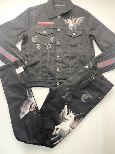 MENS 100% AUTHENTIC ETERNITY 2P SET JEAN JACKET L & JEAN 32 | eBay