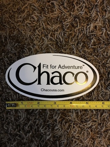 Chaco Sticker Decal White Black Approx 5.5" | eBay