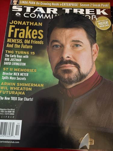 Star Trek Communicator #140 Jonathan Frakes Riker Oct/Nov 2002 Magazine ...