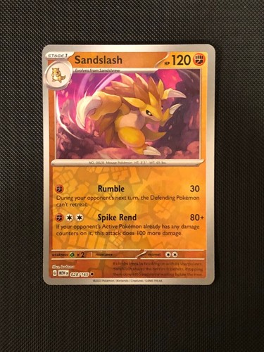 Sandslash 028/165 Rev Reverse Holo S&V 151 Pokémon NM Fast Shipping | eBay