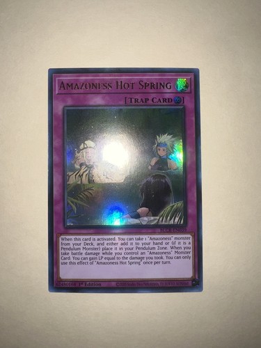 Yugioh! Amazoness Hot Spring - BLCR-EN039 - Ultra Rare - 1st Edition ...
