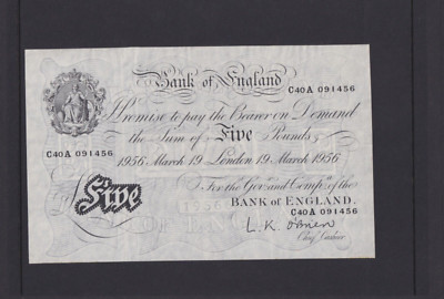 White Five Pound Note in English Banknotes Pre-1952 for sale | eBay