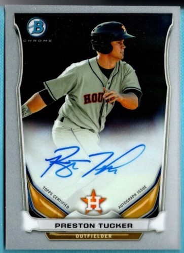 2014 Bowman Chrome Autograph Auto Preston Tucker Card # BCPA-PT | eBay