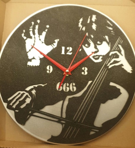 Wednesday Addams Home Made Clock | eBay