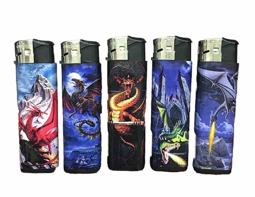 Winlite Electronic Refillable Lighters Dragon 5 Pack | eBay