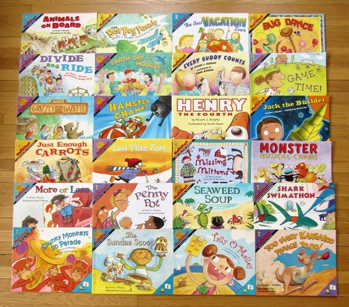 Lot 24 MATHSTART Picture Books Stuart Murphy Levels 1 2 3 math start L1 ...