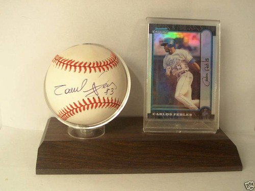 Carlos Febles Autographed American League baseball KC Royals | eBay