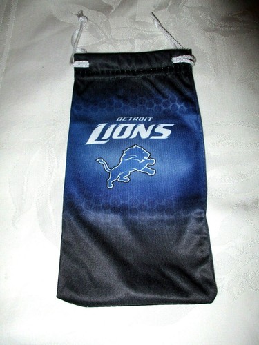 DETROIT LIONS Microfiber Drawstring Eyeglasses Bag/Cleaning Cloth #2 ...