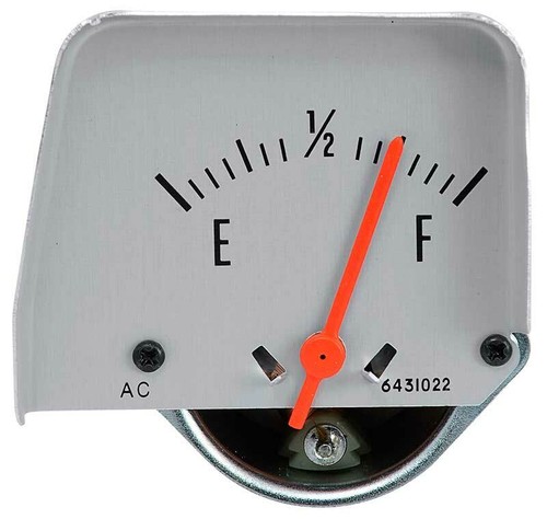 1968-69 Camaro Console Fuel Gauge Silver Face GM Licensed | eBay