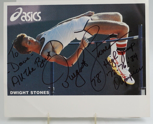 Olympic High Jumper Dwight Stones Signed Autographed Photo | eBay