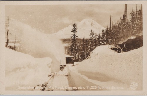 Snow Plow Mount Hood Oregon RPPC Sawyer Real Photo Postcard | eBay