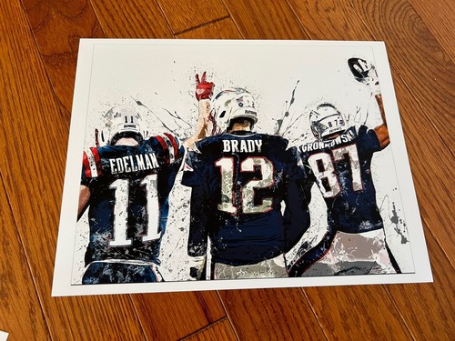 TOM BRADY Art Print Photo 8" x 10" Poster NEW ENGLAND PATRIOTS Rob ...