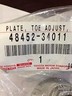 4845234011 Genuine Toyota PLATE, FRONT SUSPENSION TOE ADJUST, NO.2 ...