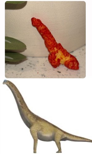 EXTREMELY RARE ONE OF A KIND DINOSAUR PENISAURUS SHAPED CHEETO ...