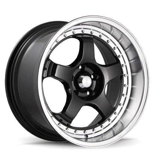 18x9 +50 Konig SSM 5x114.3 Gloss Black W/ Machined Lip Wheels (Set of 4 ...