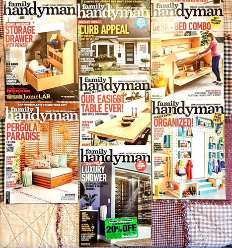 Family Handyman Magazine LOT 7 Issues 2020 Home Repair Improvement DIY ...