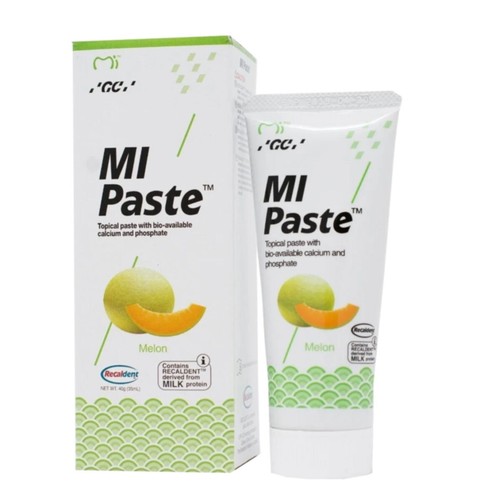 GC MI Paste Fluoride-Free Tooth Creme with Recaldent 40g Tube - MELON ...
