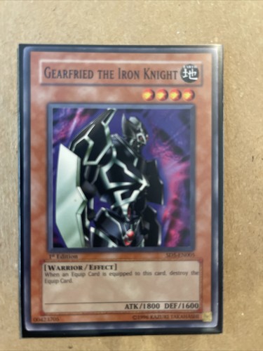 Yu-Gi-Oh Gearfried The Iron Knight SD5-EN005 Earth Card, Excellent (011-57) | eBay