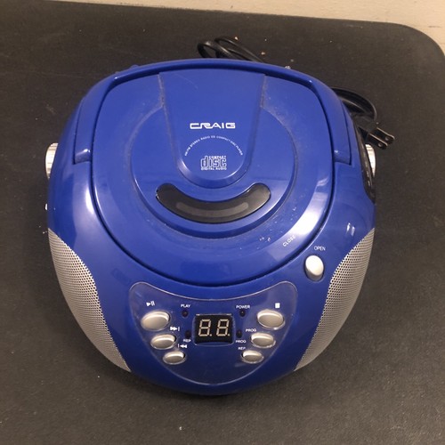Craig Portable CD Boombox With Am/fm Radio Black CD6918 for sale online ...