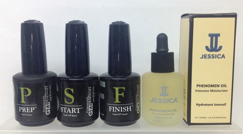 Jessica GELeration- Soak-off 4pcKit - PREP+ START + FINISH + PHENOMEN ...