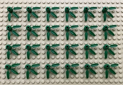 NEW LEGO PARTS - Plant 1x1 Green Modified Cylinder with Palm Leaves ...