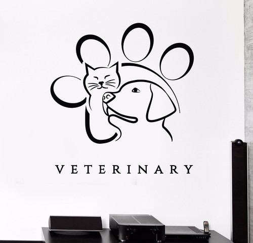 Vinyl Wall Decal Veterinary Medicine Animal Pet Stickers Mural (561ig ...