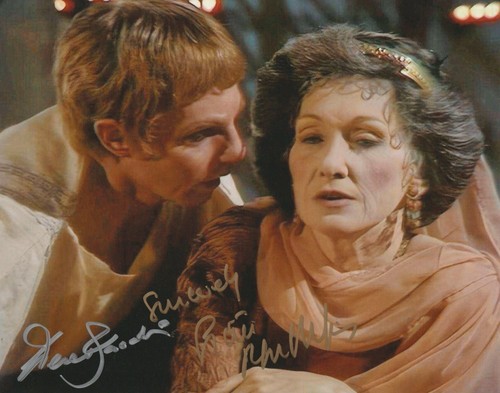 Siân Phillips Derek Jacobi Hand Signed 10x8 Inch I, Claudius Photo Sian ...