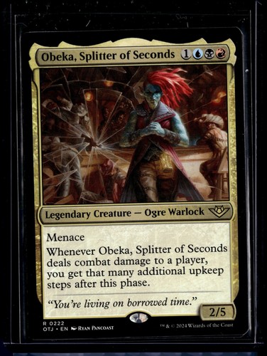 Obeka, Splitter of Seconds - 222 - OTJ - NM - MTG Magic the Gathering ...