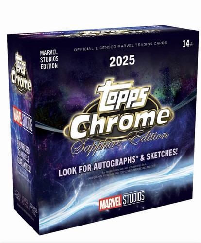 2025 Topps Marvel Studios Chrome Sapphire Box Hobby Sealed MCU | eBay