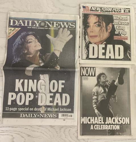 New York Daily News & Post June 26 , 2009 Michael Jackson Dead Full ...