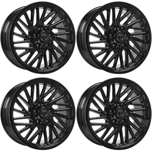 Set of 4 20in Black Alloy Wheel Rims for Dodge D150, TW577PK 5x127 5Lug ...