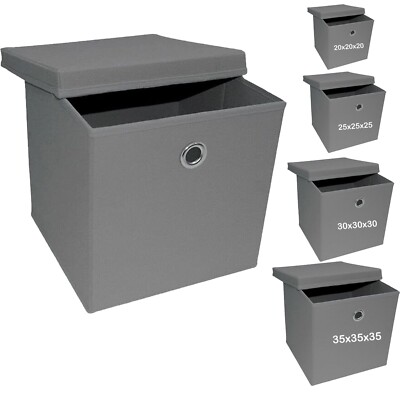 Grey Storage Boxes for sale | eBay UK