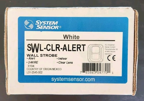 System Sensor SWL-CLR-ALERT Wall Strobe White NEW IN BOX | eBay