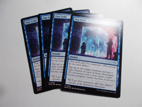 Out Cold x4 MTG MAKM Blue Common Instant NM/M | eBay