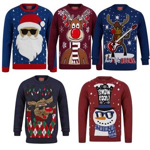 Light Up Christmas Sweater in Men's Jumpers & Cardigans for sale | eBay