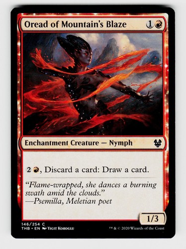 MTG, Theros Beyond Death, Oread of Mountain's Blaze, regular, No.146, C ...