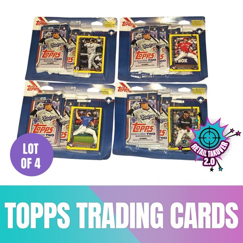 2025 Topps Series 2 Yellow Border SP Walgreens 4 Packs Tinsel -Lot of 4 ...