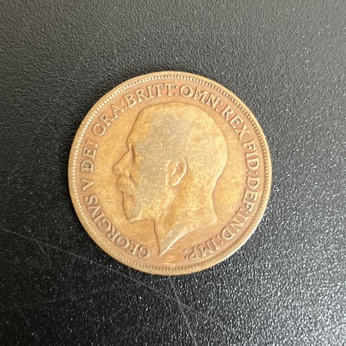 Antique/Rare Georgivs V Dei Gra Britt Omn Rex Fid Def Ind Imp 1914 Coin ...