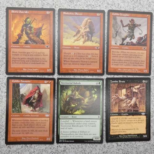 Lot of 6 MAGIC The Gathering Cards Legions Set Builder Starter Pack MTG ...
