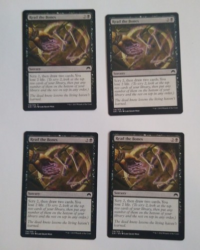 MTG ORIGINS READ THE BONES COMMON X4 | eBay