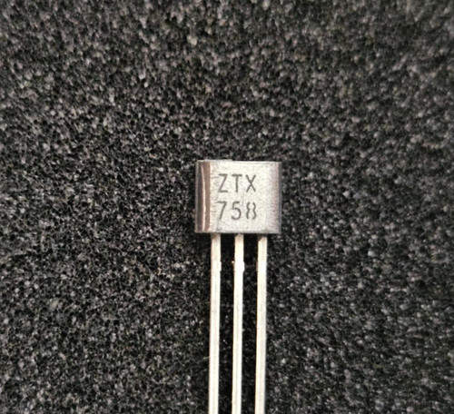 ZTX758, PNP Transistor, 400V .5A TO-92, Zetex Semiconductors, Qty- 5 ...