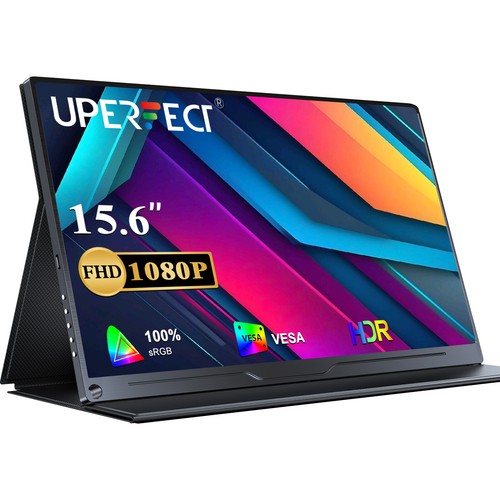 15.6" Portable Monitor 1080P HDR Dispaly Mini DP USB-C Ports For Laptop ...