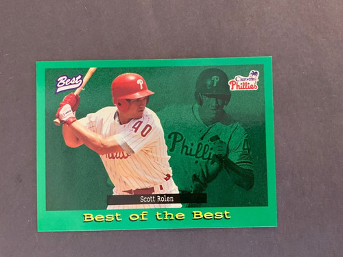 1995 Classic Best of the Best Scott Rolen Rookie Card RC Phillies #105 ...