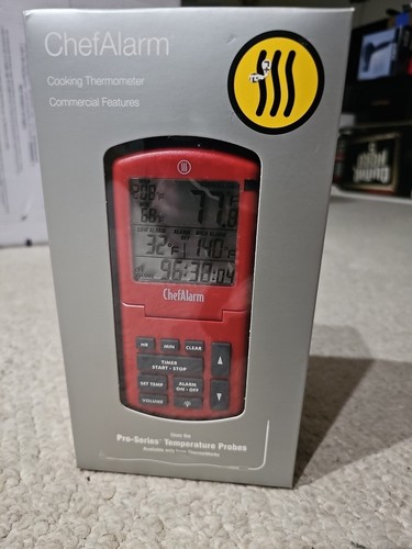 ThermoWorks Red ChefAlarm Cooking Thermometer Pro-Series Temp Probe | eBay