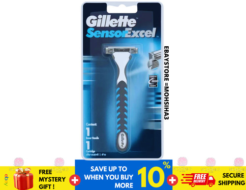 Gillette Sensor Excel Razor Handle + 1 Cartridge - HOLDS WOMENS AND ...
