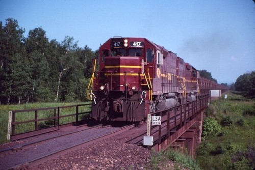 DMIR 417 SD-45-2Tr MINNTAC TWO HARBORS MN (MISSABE) ORIGINAL SLIDE 7-7 ...