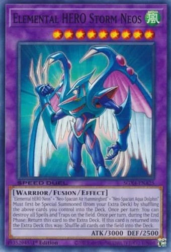 Yugioh! Elemental HERO Storm Neos - SGX4-ENA25 - Common - 1st Edition ...