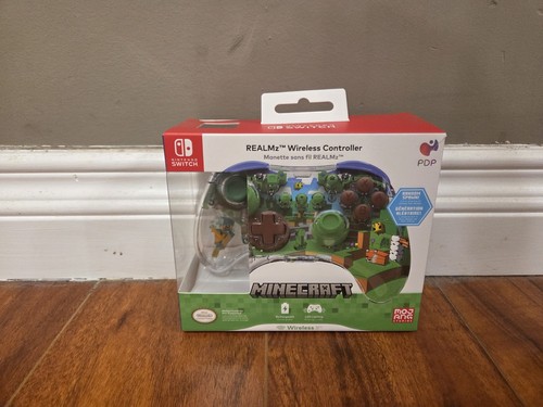 PDP REALMz Wireless Nintendo Switch Controller Minecraft Steve -Forest ...