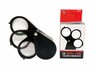 5X 10X 15X Triple Folding Pocket Magnifier Eye Loupe with 1.25 ...